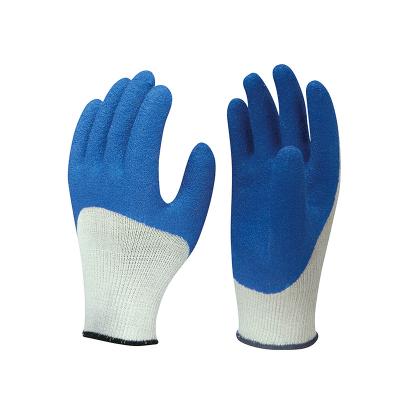 China Trabalho de segurança Luvas Aramida Azul com revestimento de látex contra rugas e função antiestática à venda