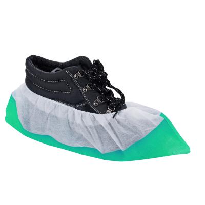 Cina Coperture da scarpe bicolore non tessute rivestite in CPE per musei e laboratori in blu/bianco in vendita