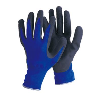 China Luvas de trabalho de segurança revestidas com espuma de poliéster látex para uso industrial em S-XL Tamanho LX11006 à venda