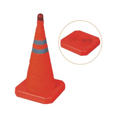Cina Comodo retrattile di plastica pieghevole cono di traffico luce LED sicurezza nastro riflettente SH-X040 in vendita