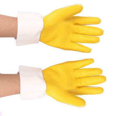 China Latex Coated 10 Gauge Knitted Gloves for Palm and Back Protection in S-XXL Sizes for sale