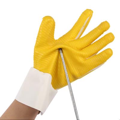 China Latex Coated 10 Gauge Knitted Gloves for Palm and Back Protection in S-XXL Sizes for sale