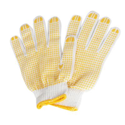 Cina 50 g T/C Gloves di lavoro in PVC a un lato con punti di cotone sbiancato per la sicurezza Numero modello C080D1-B in vendita