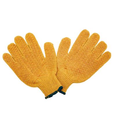 Cina Numero di modello C6071 Guanti di lavoro in cotone antiscivolo T/C a corda a maglia con copertura in PVC crociata in vendita