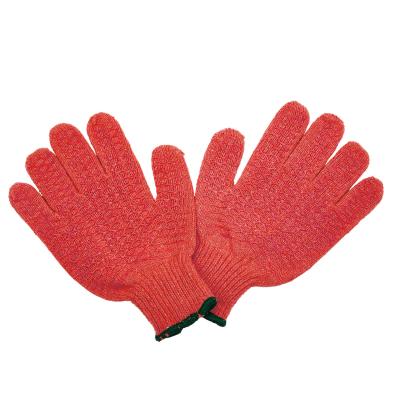 Cina Numero di modello C6071 Guanti di lavoro in cotone antiscivolo T/C a corda a maglia con copertura in PVC crociata in vendita