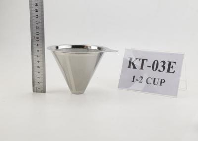 Cina Dispositivo di gocciolamento senza carta standard del caffè di LFGB con la maniglia, cono del caffè dell'acciaio inossidabile in vendita