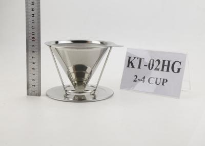 Cina Dispositivo di gocciolamento del caffè dell'acciaio inossidabile del commestibile con il supporto, colore d'argento in vendita