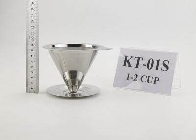 Cina Dispositivo di gocciolamento senza carta riutilizzabile del caffè dell'acciaio inossidabile con il supporto della tazza, amichevole eco- in vendita