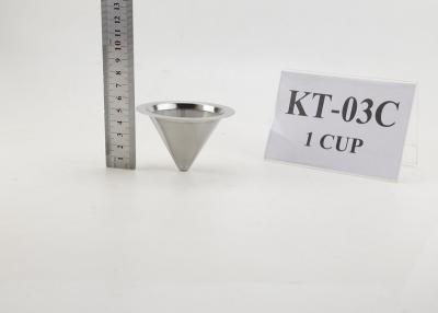 Cina Cono riutilizzabile del filtro da caffè, cono del caffè dell'acciaio inossidabile per 4 tazze in vendita