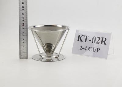 Cina Non l'acciaio inossidabile della maniglia di slittamento versa sopra il dispositivo di gocciolamento del caffè con il silicone in vendita