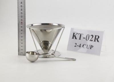 China Stainless Steel Pour Over Coffee Maker Gift Set With Coffee Scoop for sale