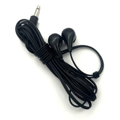 China 3.5mm Audio Plug Disposable Airline Headset Lightweight Tour Guide Earphone for Guided Tours and Travel for sale