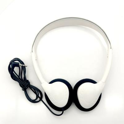 China Disposable Noise Cancelling Aviation Headset with 3.5mm Audio Plug and Customized Cord Length for sale