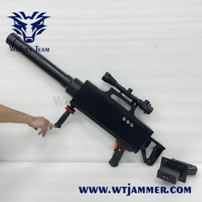 China Anti UAV Drone Jammer Gun shape Gps Wifi2.4g 5.8g Signal Blocker 3000 meters range for sale