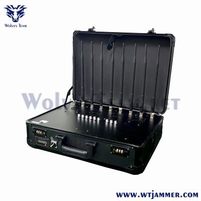 Cina 8 borse portatili a banda wifi2.4g wifi5.8g 2g 3g 4g cell pone jammer in vendita