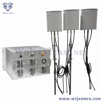 China Directional antenna Stationary Military Anti UAV Drone Jammer WIFI2.4 WIFI5.8 GPS RF Control Signal Blocker 6000 meters for sale