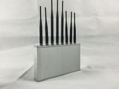 China 8 Bands Desktop 20m 8W Mobile Phone Jammer for sale