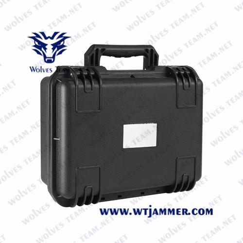 Quality Middle RF Power Suitcase 50m 25W Portable Signal Jammer for sale