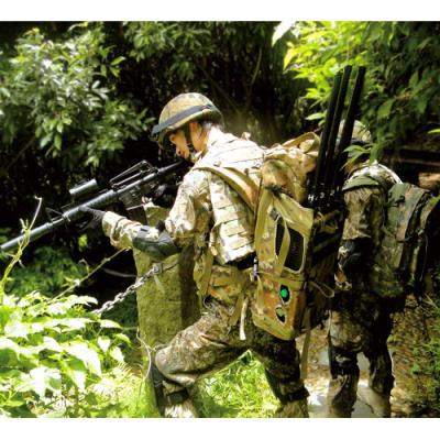 China GSM 800mhz WiFi 2.4G 3G 4G GPS 50m Backpack Signal Jammer for sale