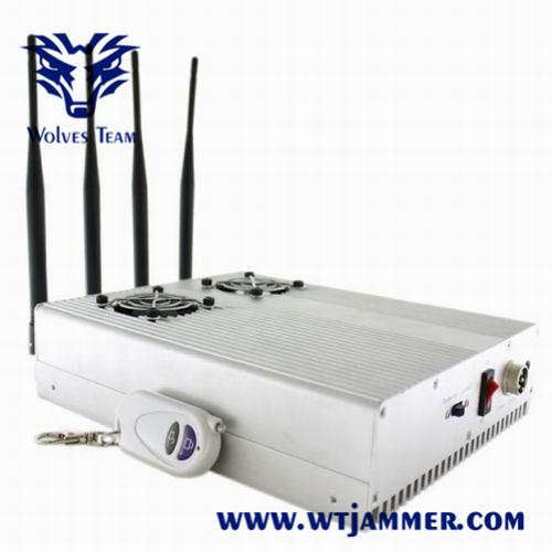Quality Desktop DCS PCS 3G 25 Meters 4W Remote Control Jammer for sale
