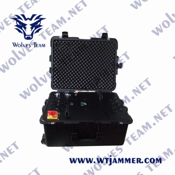 Quality Adjustable 500m 1200W Outdoor Signal Jammer For Military Units for sale