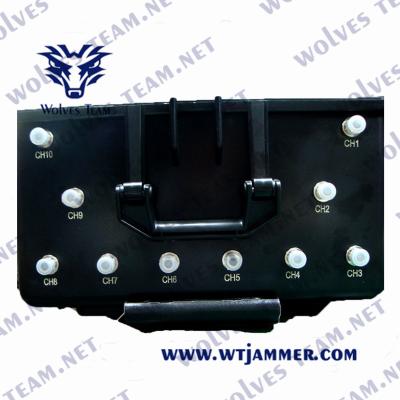 China GSM/ 3G/ 4G Cell Phone Signal Jammer Blocker Wi-Fi Bluetooth 2.4G/5.8g GPS Multi Bands for sale