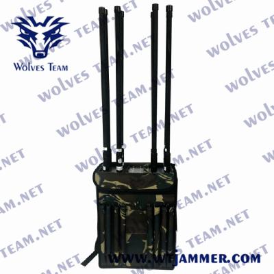 Cina Telefono cellulare GPS WIFI 90W 200M Backpack Signal Jammer in vendita