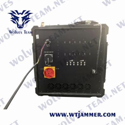 China Portable Cell Phone RF Signal Jammer High Power Vehicle Bomb Jammer With DDS Convoy Jamming System for sale