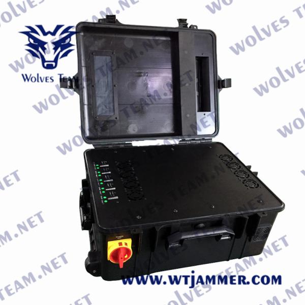 Quality 2500m Waterproof Anti Drone Jammers RF Signal UAV Drone Jammer for sale