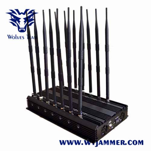 Quality 315Mhz 433Mhz Lojack Mobile Phone Signal Jammer 14 Antennas 35W for sale