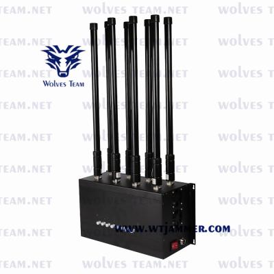 China CDMA GSM WiFi Lojack signal Jammer 80m 10W UHF VHF  3G 4G 5G for sale