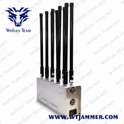 China 3200-3600MHz Cellular Signal Jammer GPS Lojack 3G 4G 5G VHF UHF 5G for sale
