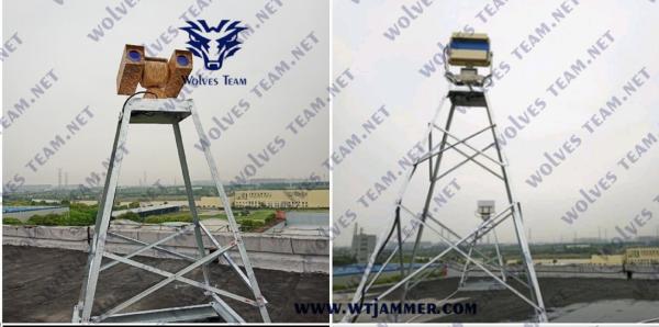 Quality Omni Antenna 2500 Meters IED Bomb Jammer 0.24m/S GPS RF Jammer for sale
