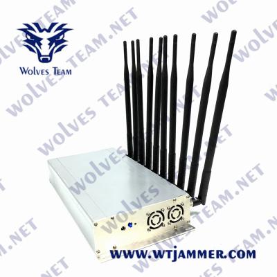 China CDMA GSM Cellular Signal Jammer 10W UHF VHF 3G 4G 5G 240VAC WiFi for sale
