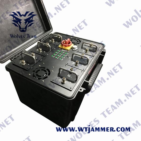 Quality 300W Bomb Signal Jammer DCS PCS 8 Bands Military 5G GSM CDMA for sale
