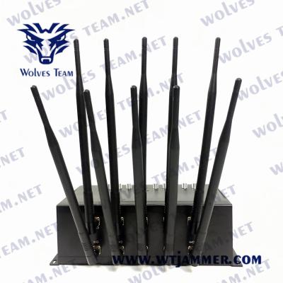 China 80W Mobile Phone Jammer CDMA GSM DCS 3G 4G 5G AC240V DC5V 12A for sale