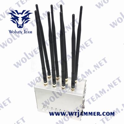 China CDMA GSM Lojack Signal Jammer UHF VHF 2G 3G 4G 5G 80W 240VAC for sale