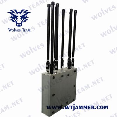 China CDMA GSM Mobile Phone Jammer DCS 3G 4G 5G 240VAC 100m Lojack for sale