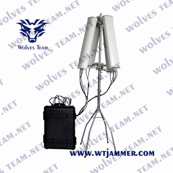 Quality 5000 Meters Anti Drone Jammers 150W GPS Signal Uav Drone Jammer for sale