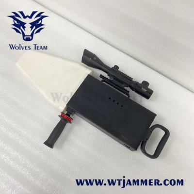 China Portable Handheld Anti UAV Drone Jammer WIFI GPS VSWR Over Voltage Over Current Protection for sale