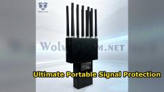 16 Antenna 16 Watt 5G Handheld Cell Phone Signal Jammer With  Battery Inside
