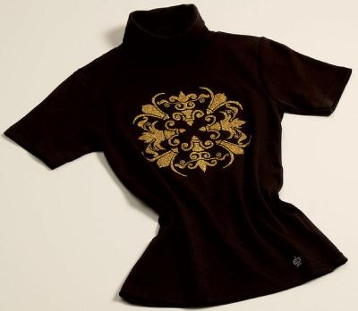 China Glitter decoration on trendy t-shirts or jeans (textile) for sale