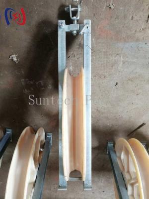 China 27 - 50KG OPGW Stringing Equipment Cable Stringing Block Nylon Sheave for sale