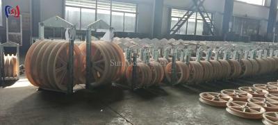 China 916 Série de cordas de arame elétrico Sheave Stringing Bloco Condutor ACSR720 à venda
