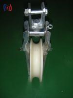 China 5KN - 20KN Single Sheave Stringing Block Conductor Overhead Transmission Line Tools for sale
