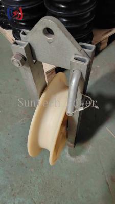 China 5KN - 20KN Single Sheave Stringing Block Conductor Overhead Transmission Line Tools for sale