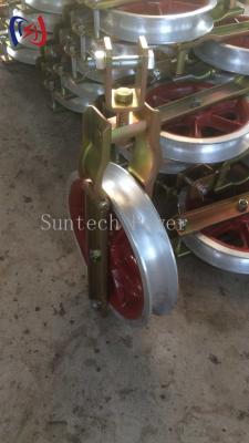China 5KN - 20KN Single Sheave Stringing Block Conductor Overhead Transmission Line Tools for sale