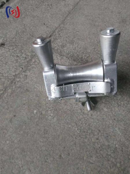 Quality Swerve Skyward Wire Stringing Blocks 25mm - 400mm Double Sheave Pulley Block for sale