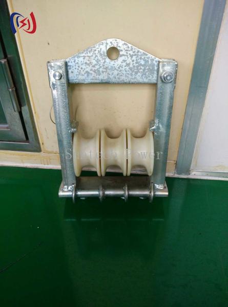 Quality Swerve Skyward Wire Stringing Blocks 25mm - 400mm Double Sheave Pulley Block for sale