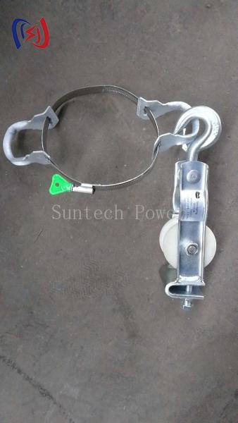 Quality Sitting Hanging Type Universal Conductor Stringing Blocks Single Nylon Sheave for sale